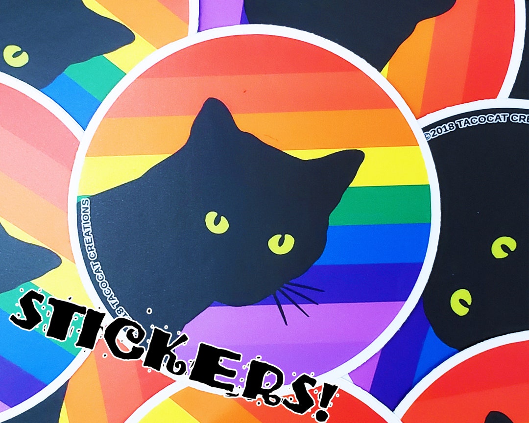 Rainbow Cleo - Vinyl Stickers 3"x3" - Etsy