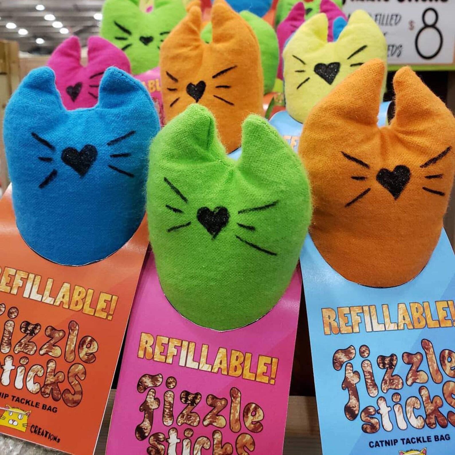 Fizzle Sticks Refillable Catnip Cat Toy BLUE - Etsy