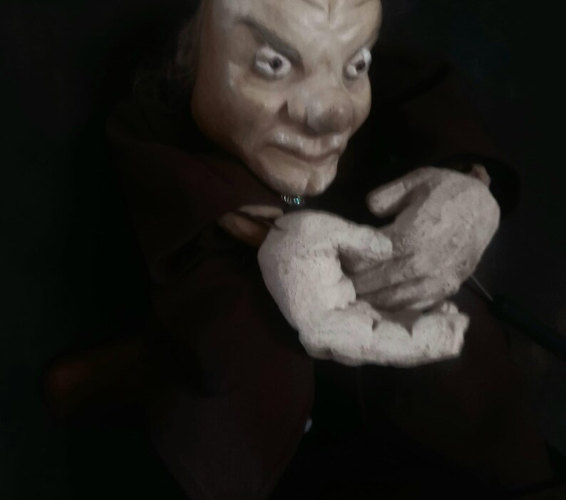 Antique Vintage Large Rod Puppet, Marionette, Rare Film Prop, Theatre ...