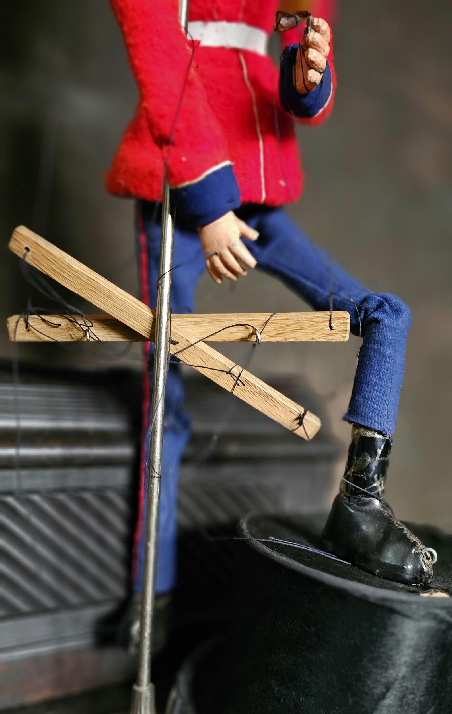 Antique Vintage Large Queens Guard Puppet Marionette String Puppet ...