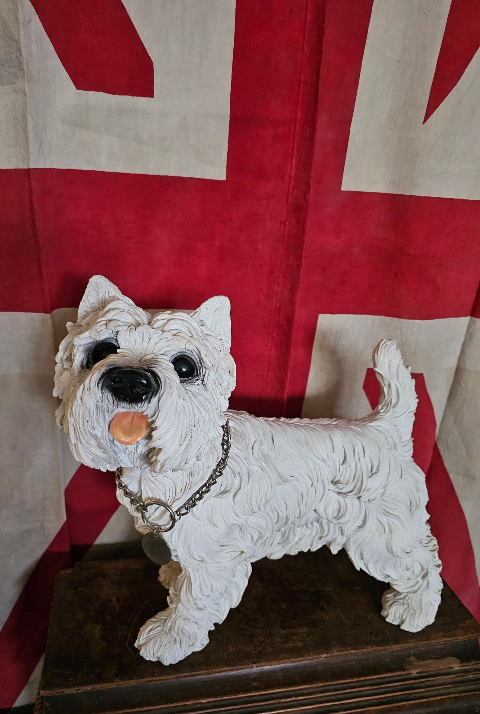 Vintage Very Heavy Resin Scottie Dog Statue, Ornament, Shop Display ...