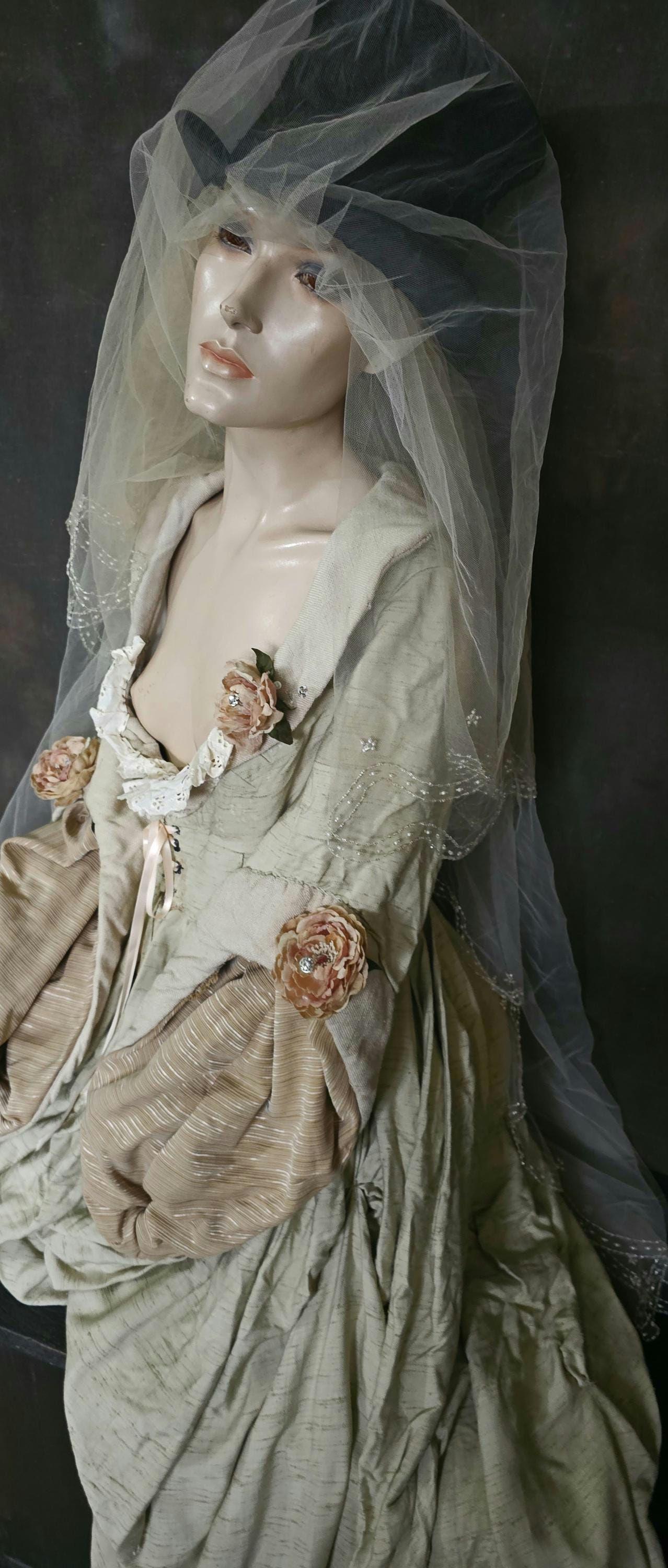 Antique Vintage Heavy Rose Detailed Rococo Theatre Parker Costumiers ...