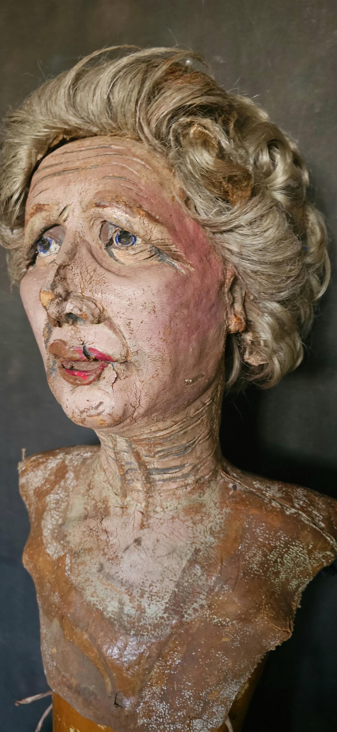 Antique Vintage Lifesize Magaret Thatcher Museum Mannequin Head Bust - Etsy