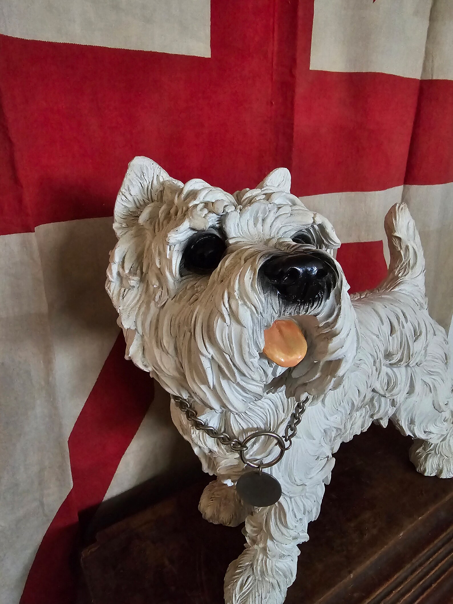 Vintage Very Heavy Resin Scottie Dog Statue, Ornament, Shop Display ...