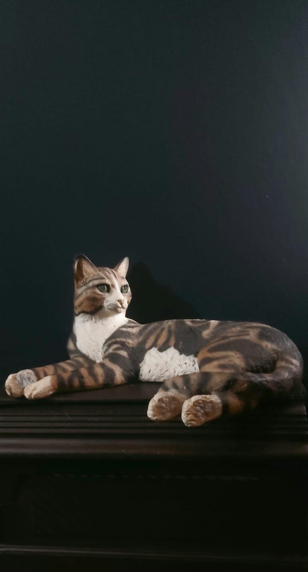 Vintage Hand Crafted Sculptures Cat Statue, Ornament, Figurine, Life ...