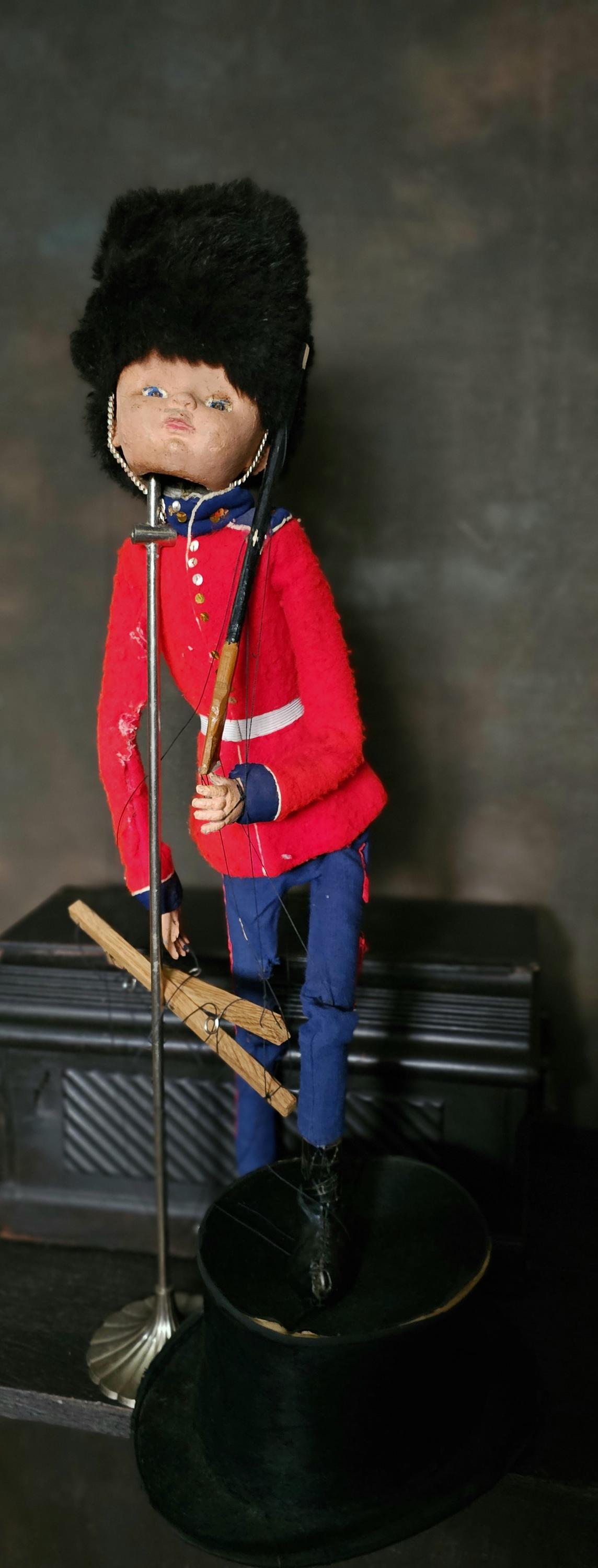 Antique Vintage Large Queens Guard Puppet Marionette String Puppet ...