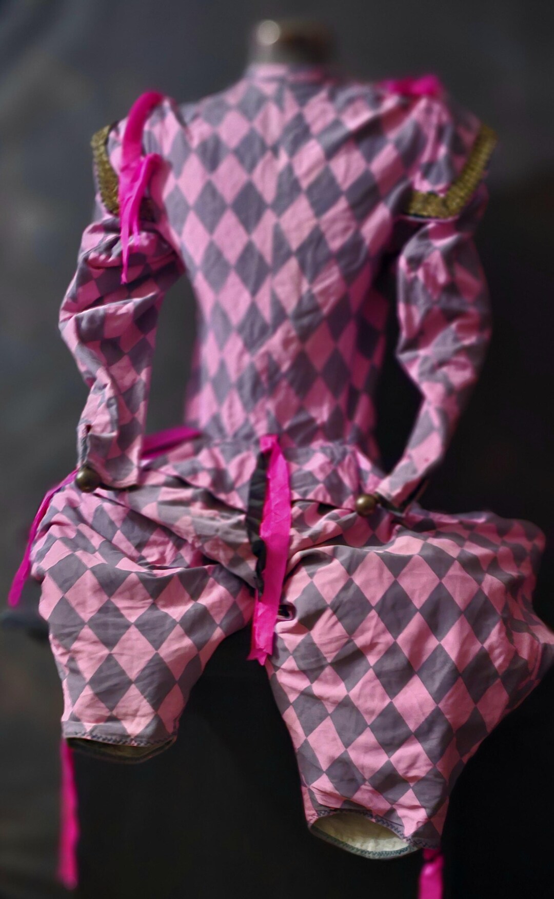 Antique Vintage Original 1940s Jester Film Theatre Costume 2 Piece Suit ...