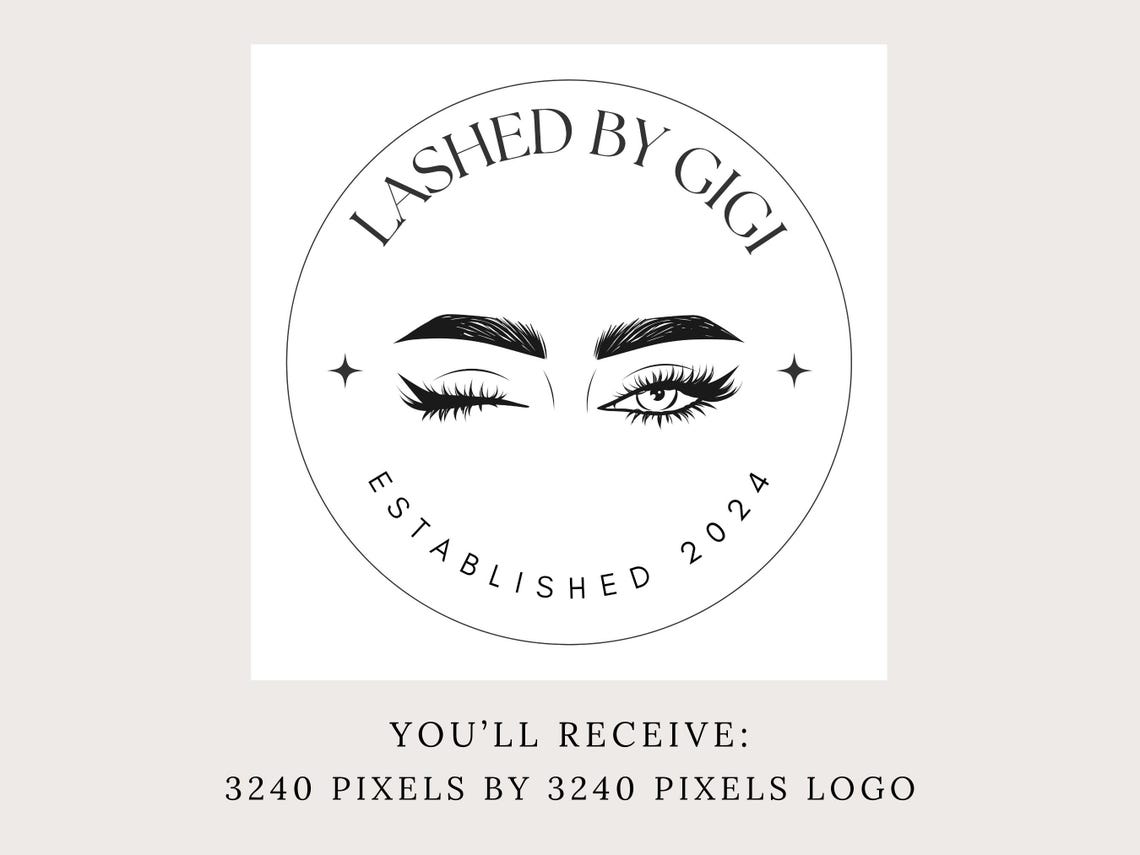 Lash Tech Logo Eyelash Logo Lash Tech Acuity Eyelash Branding Lash ...