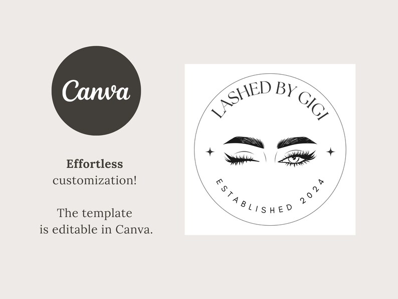 Lash Tech Logo Eyelash Logo Lash Tech Acuity Eyelash Branding Lash ...