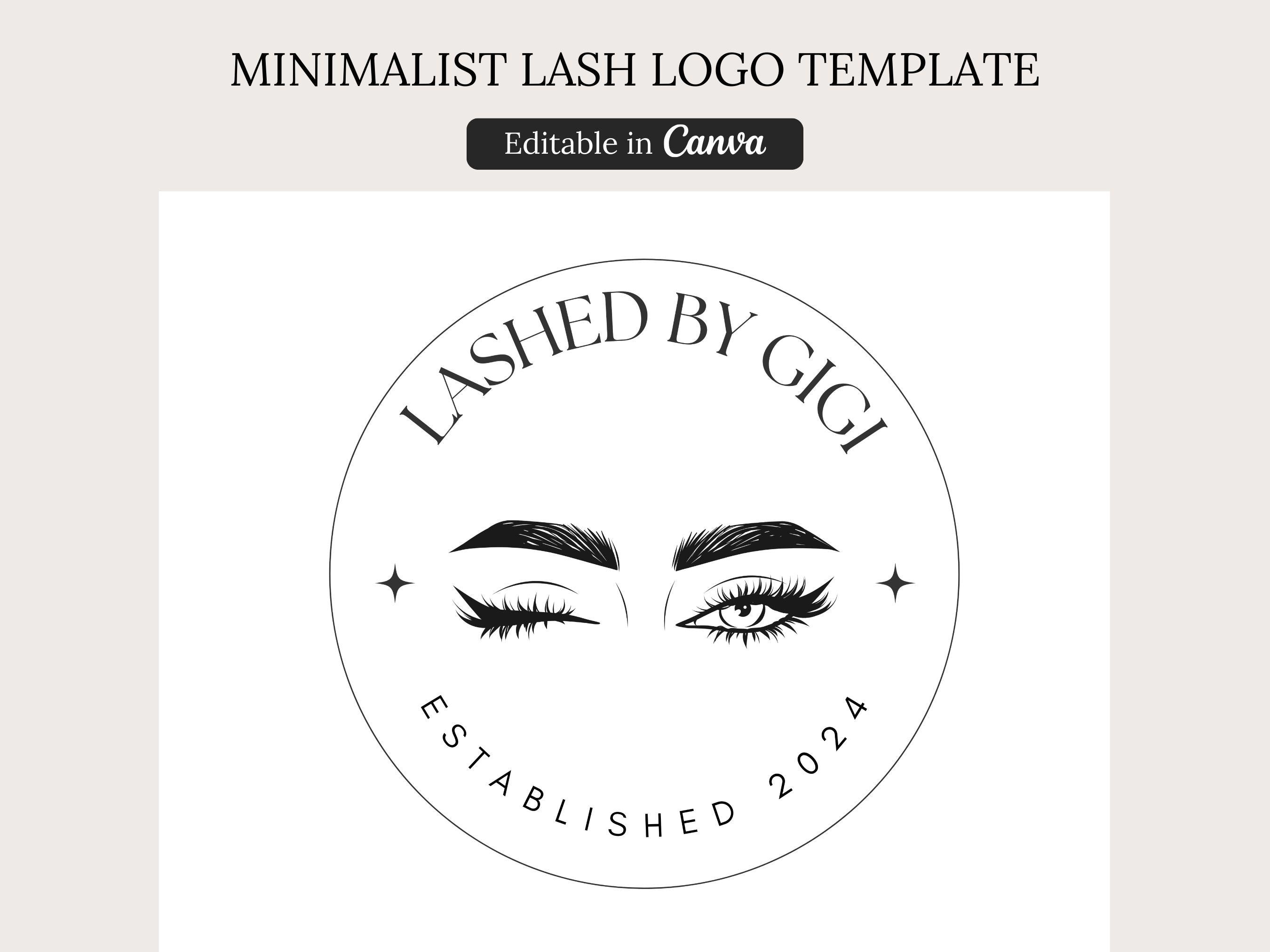 Lash Tech Logo Eyelash Logo Lash Tech Acuity Eyelash Branding Lash ...