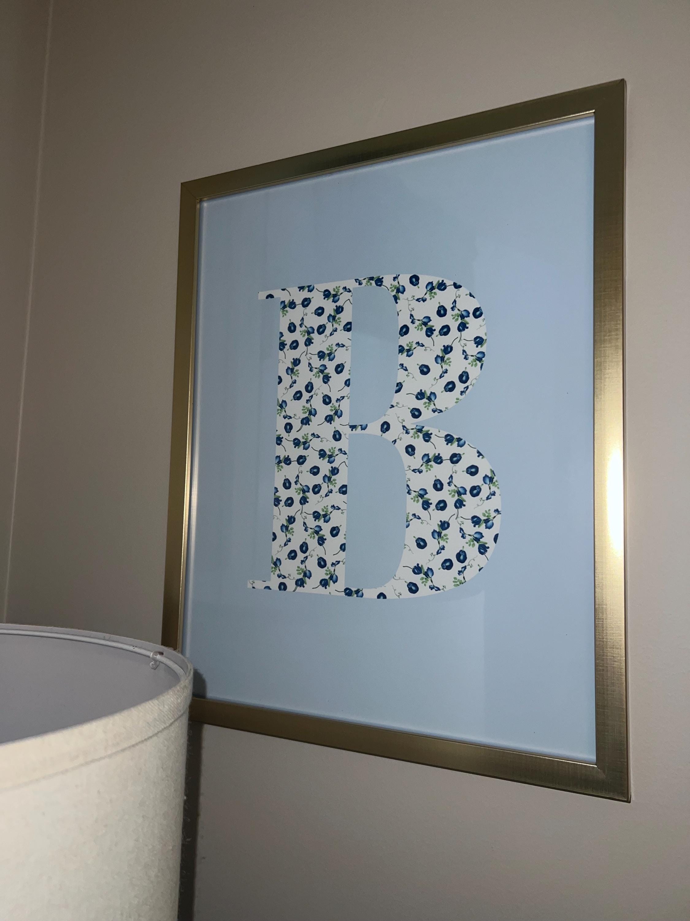 Love Shack Fancy Inspired Custom Initial Wall Print - Etsy
