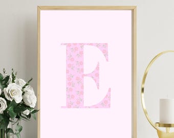 Love Shack Fancy Inspired Custom Initial Wall Print - Etsy