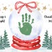 Christmas Merry and Bright Snowglobe Handprint Craft / Winter Preschool ...
