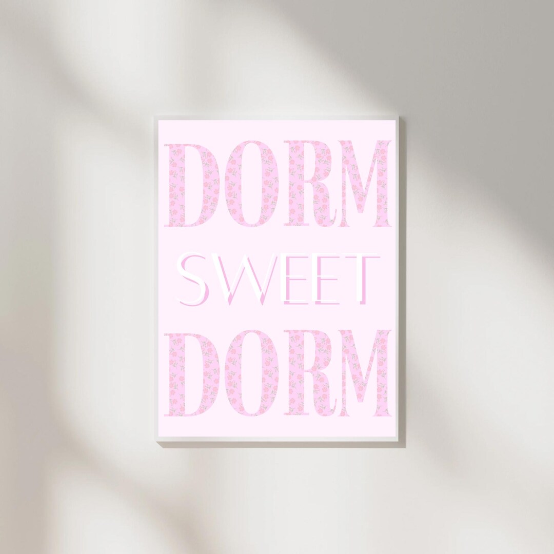 Pink Love Shack Fancy Inspired Dorm Sweet Dorm Print - Etsy