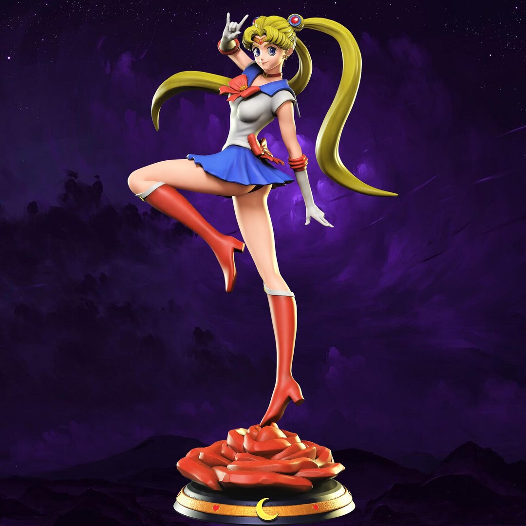 Usagi Tsukino sailor Moon 3D STL Figure Model Digital Downloadable File ...