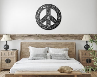Peace Sign Wall Art | Etsy