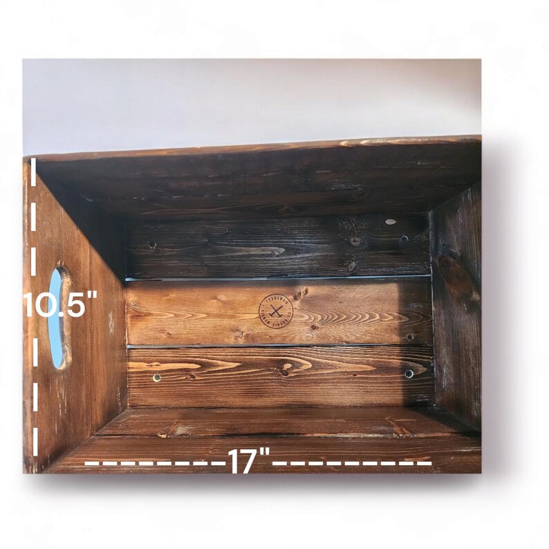 Vintage Decorative Wall Box in Solid Wood, Aged, Painted and Decorated ...