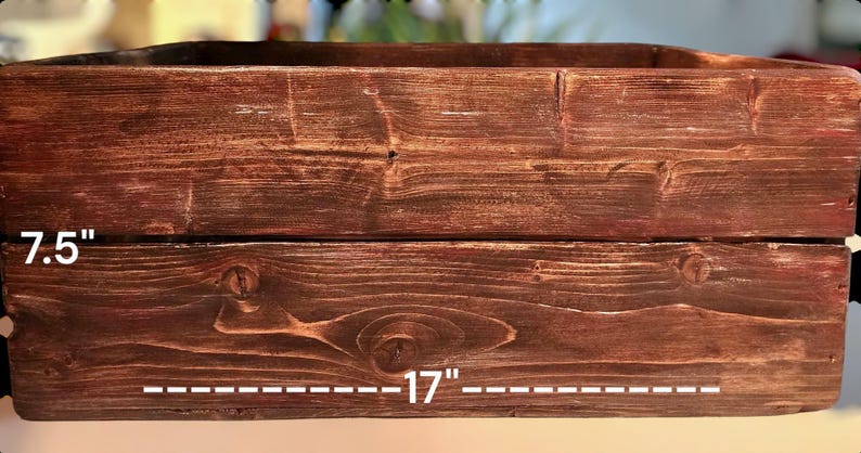 Vintage Decorative Wall Box in Solid Wood, Aged, Painted and Decorated ...