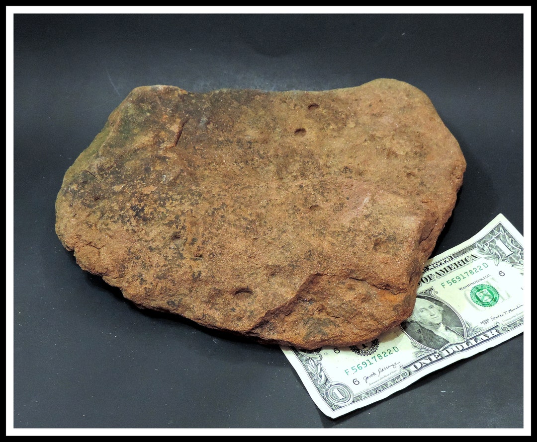 10 Inches Long, Almost 5 Pounds HEAVY LARGE FLAT Rock, Stone / for ...