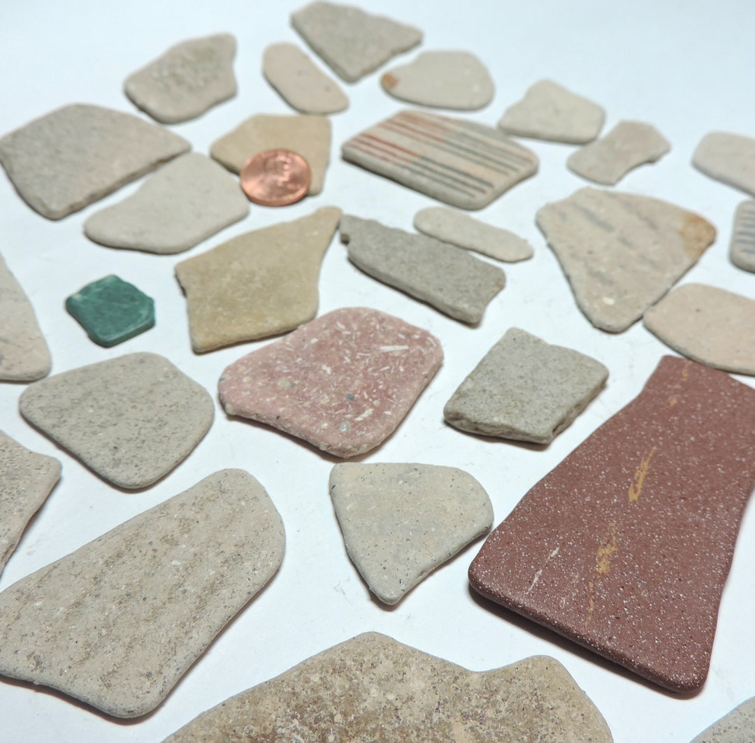 BULK Listing: 28 Flat Manmade BEACH SLABS Special Selection of 32 ...