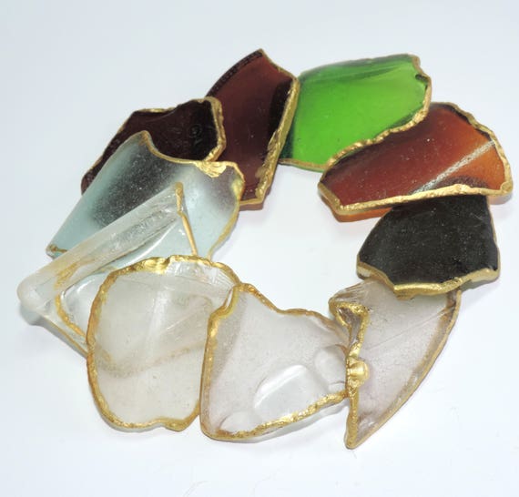 10 Pieces Large Colorful Beach SEA GLASS for Party Wedding - Etsy