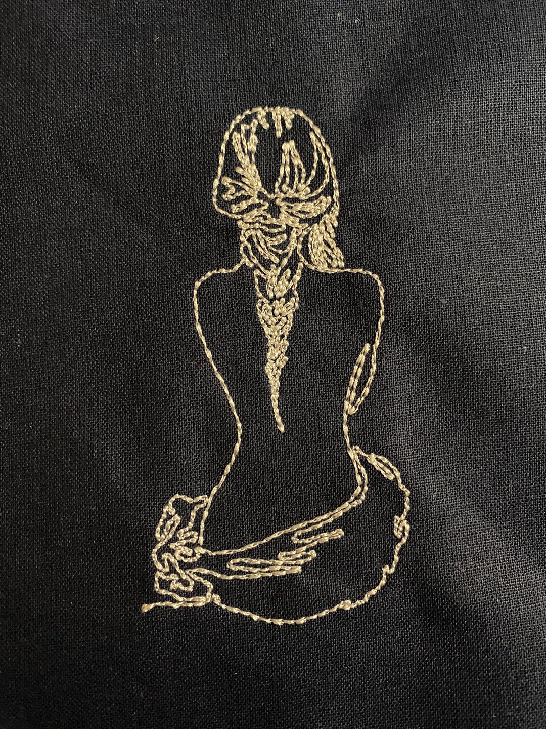 Elegant Woman Line Art Embroidery Design | Modern Minimalist Machine ...