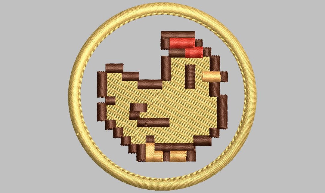 Chicken Badge Digital Design - Etsy
