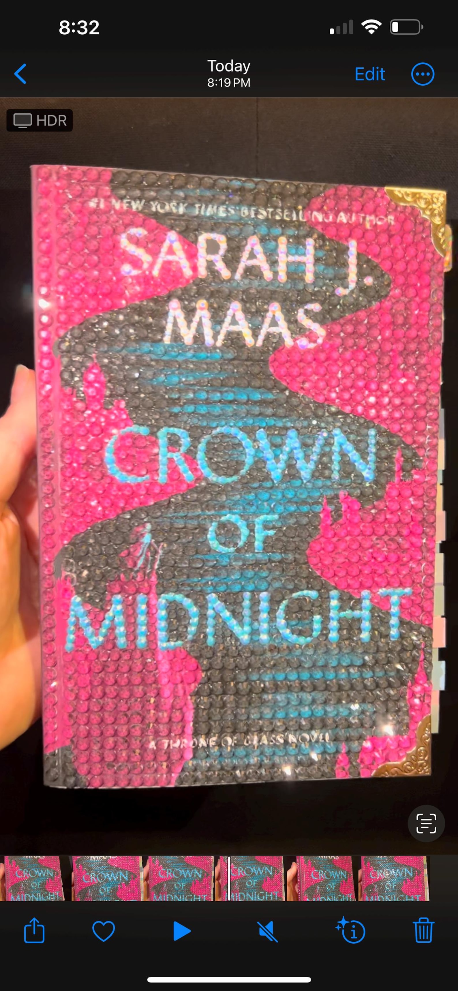 Throne of Glass Tog Bedazzled Rhinestone Book - Etsy
