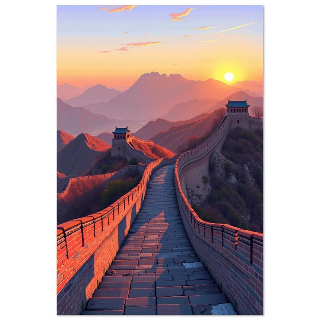 Great Wall of China Poster, Great Wall Poster, Chinese Art, China ...