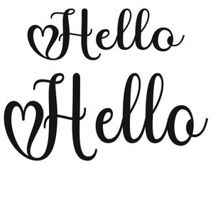Hello SVG Silhoutte PNG Jpeg Cut File Studio3 Cricut Cut File Hello ...