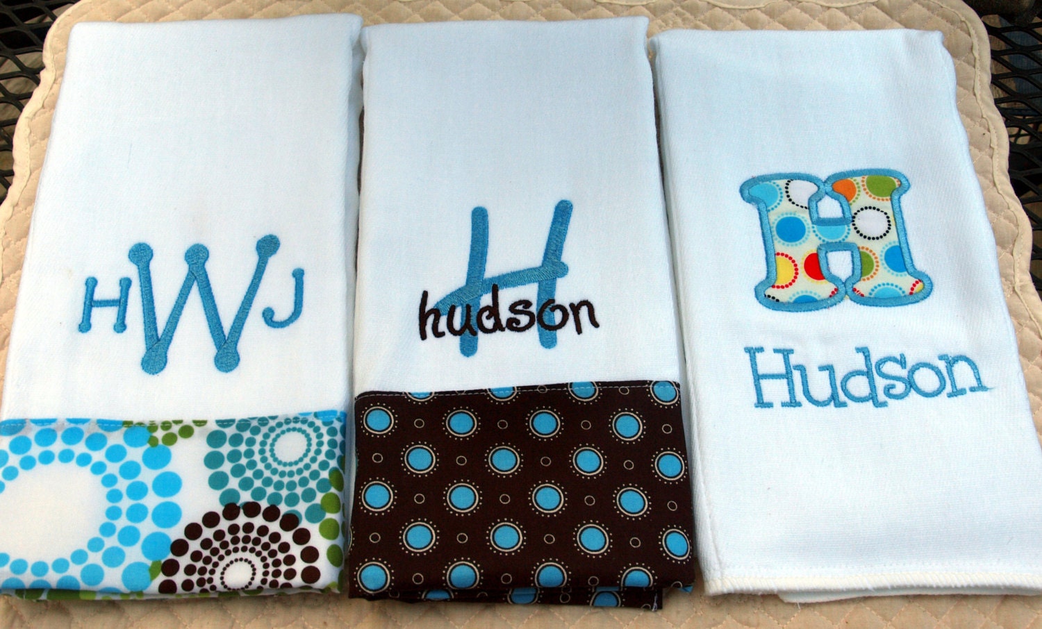 Boutique Custom Monogrammed Personalized Burp Cloth - Etsy