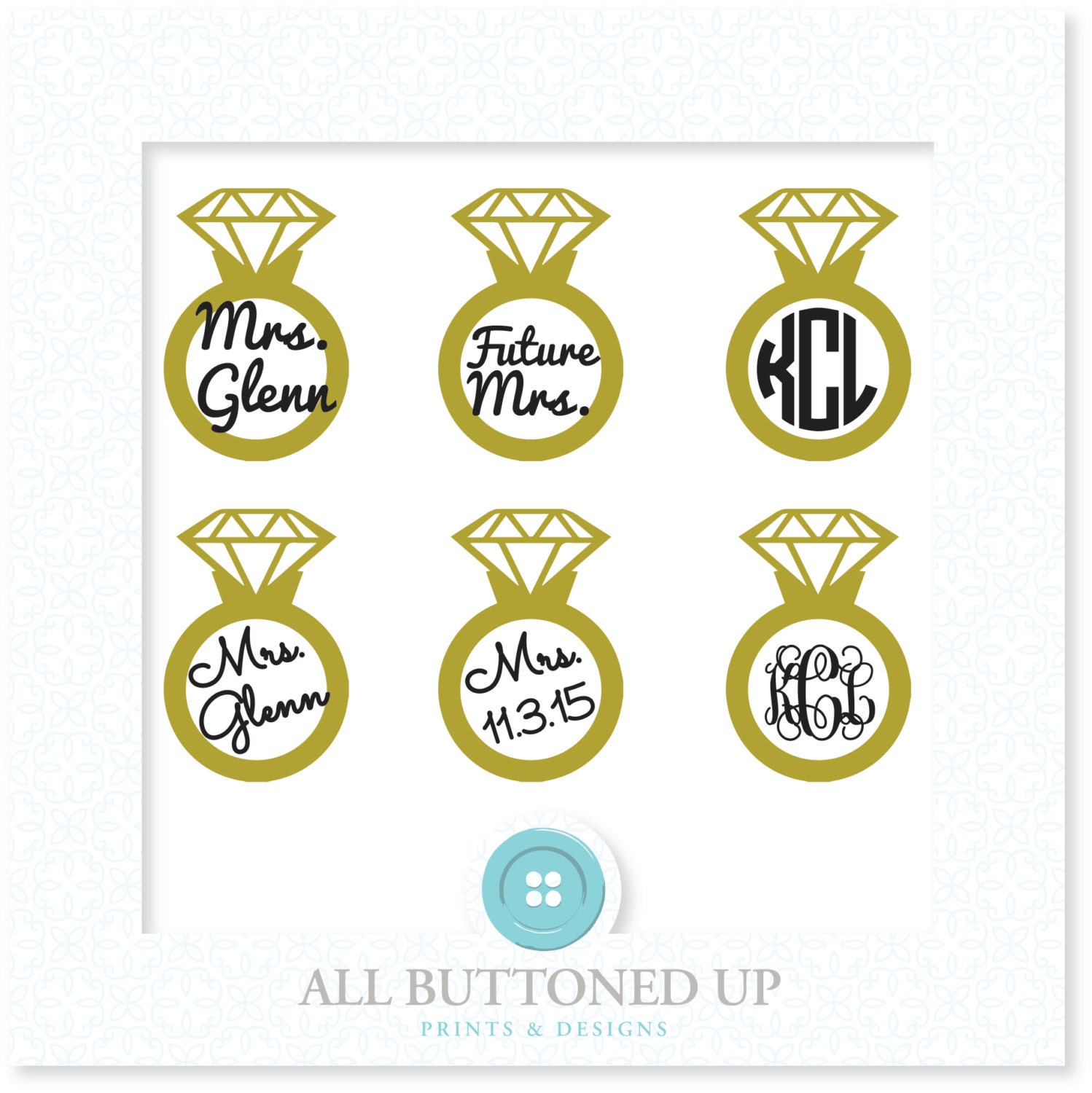 Diamond Ring Digital Cut File: Svg, Dxf - Etsy