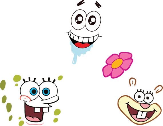 Spongebob pinky patrick digitale Datei: svg dxf jpg | Etsy