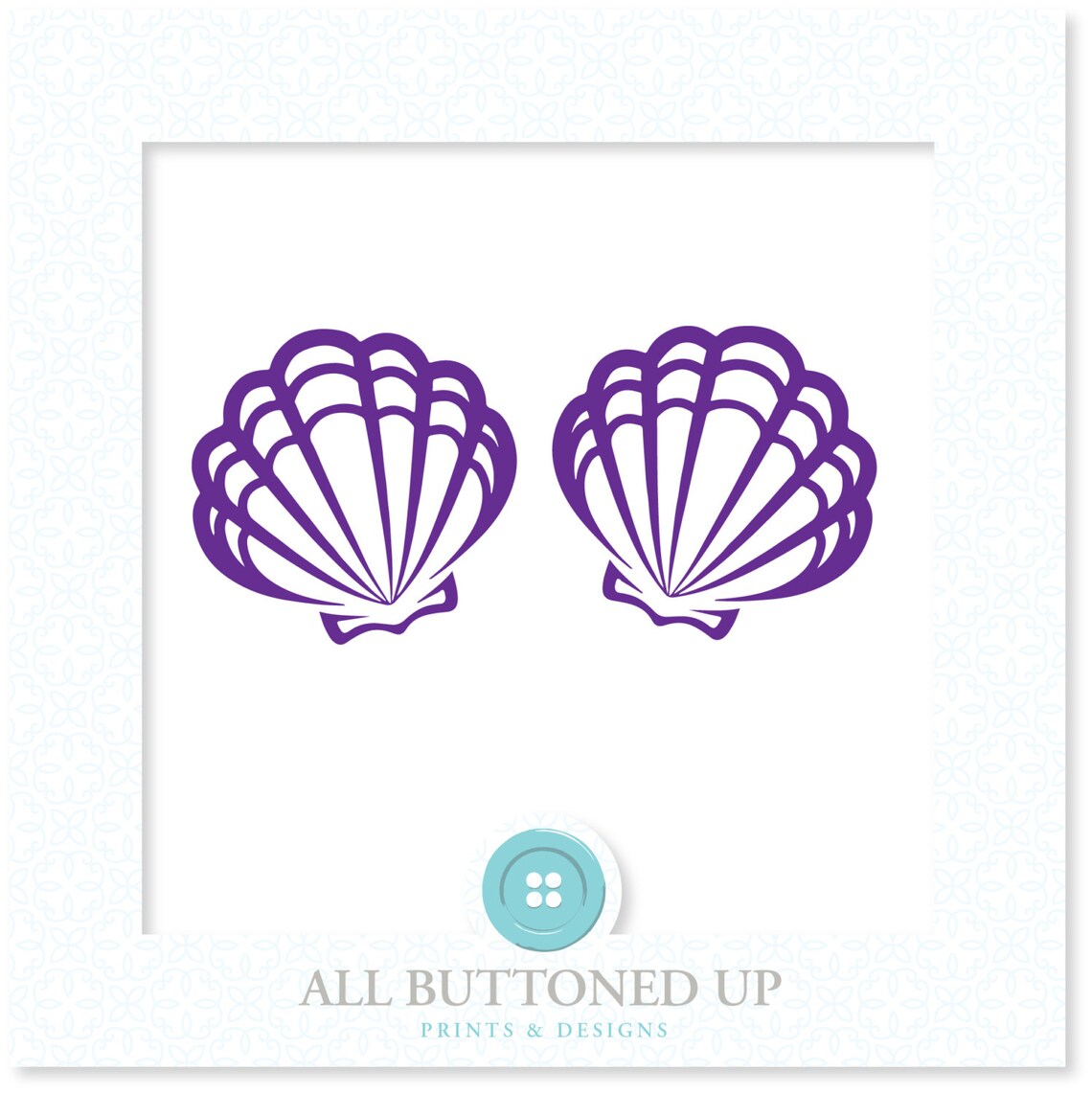 Mermaid Seashell Bra Digital Cut File: Svg, Dxf - Etsy