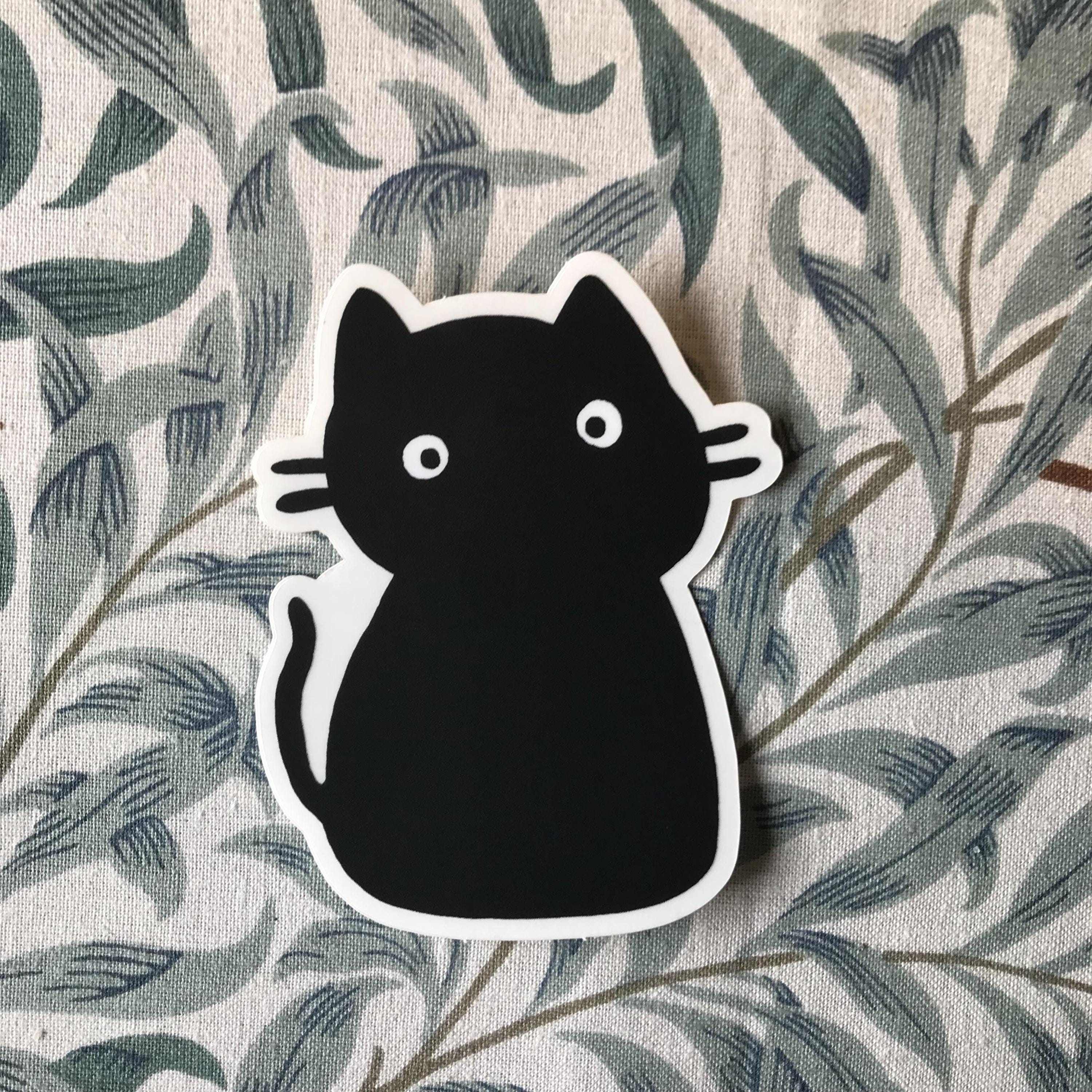 Cute Cat Count the Cat Transparent Sticker - Etsy
