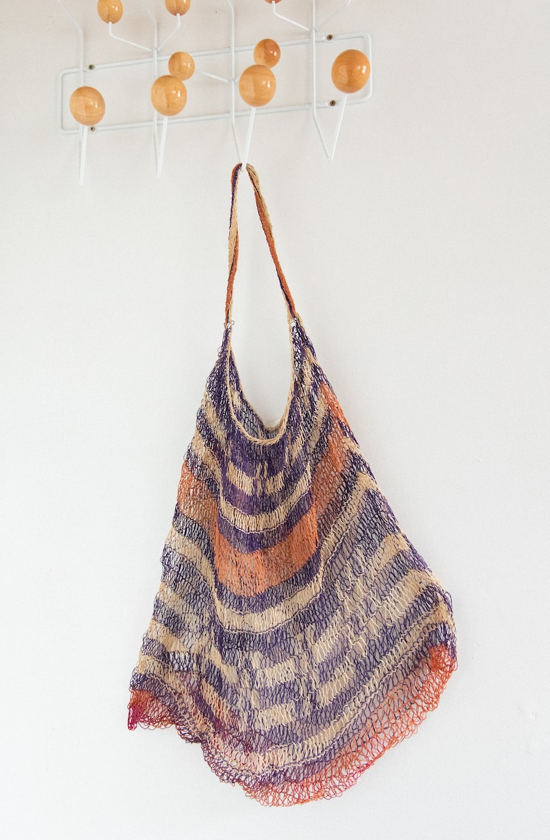 Papua New Guinea Bilum Shoulder Bag - Handwoven Tribal Craft - Etsy