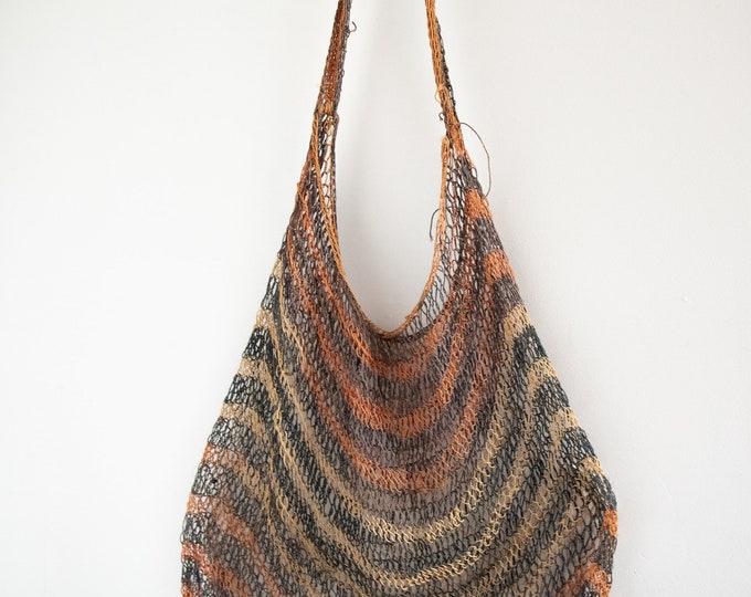 Papua New Guinea Bilum Shoulder Bag - Handwoven Tribal Craft - Etsy