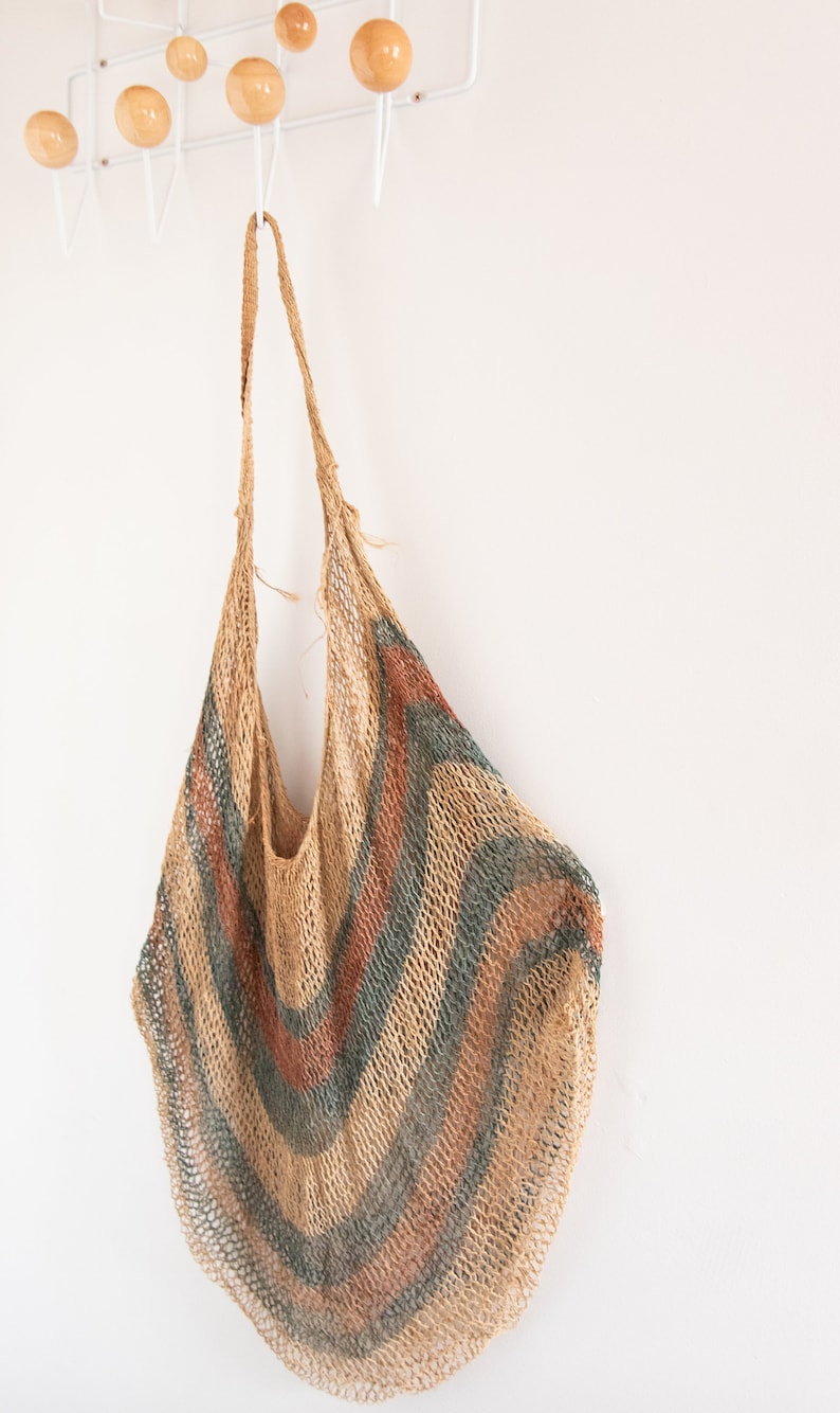 Papua New Guinea Bilum Shoulder Bag - Handwoven Tribal Craft - Etsy