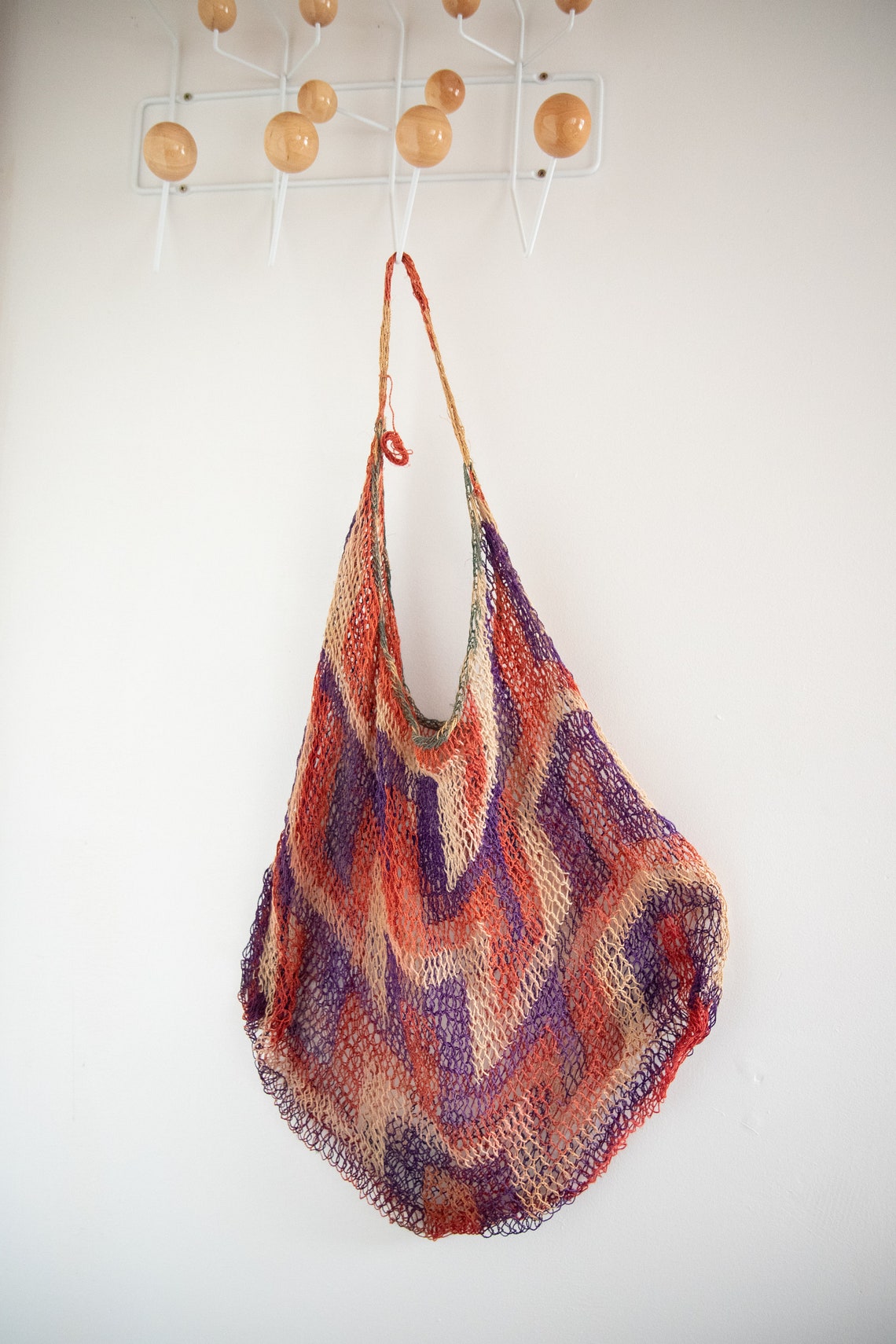 Papua New Guinea Bilum Shoulder Bag - Handwoven Tribal Craft - Etsy