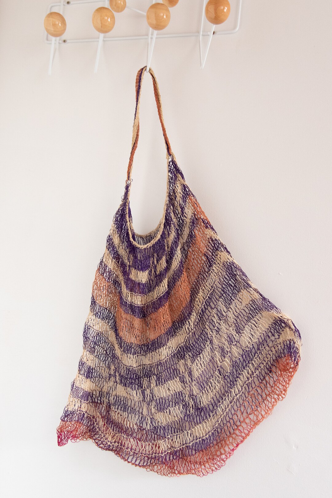 Papua New Guinea Bilum Shoulder Bag - Handwoven Tribal Craft - Etsy