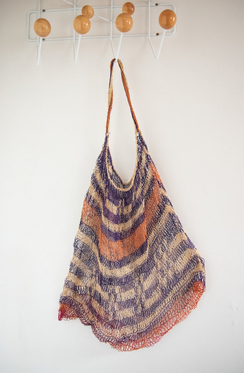 Papua New Guinea Bilum Shoulder Bag - Handwoven Tribal Craft - Etsy