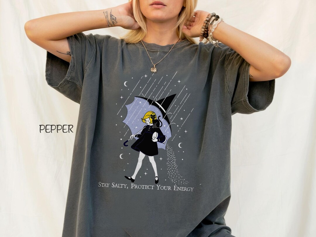 Gothic Witchy Salt Girl Shirt, Comfort Colors® Stay Salty Tshirt ...