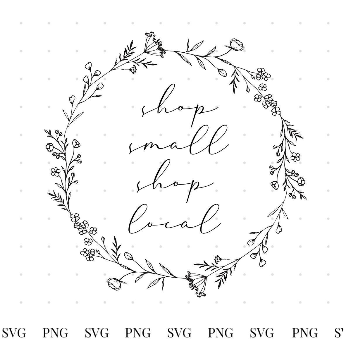 Shop Small Shop Local SVG PNG Bundle, Shop Local Design, Shop Small Png ...