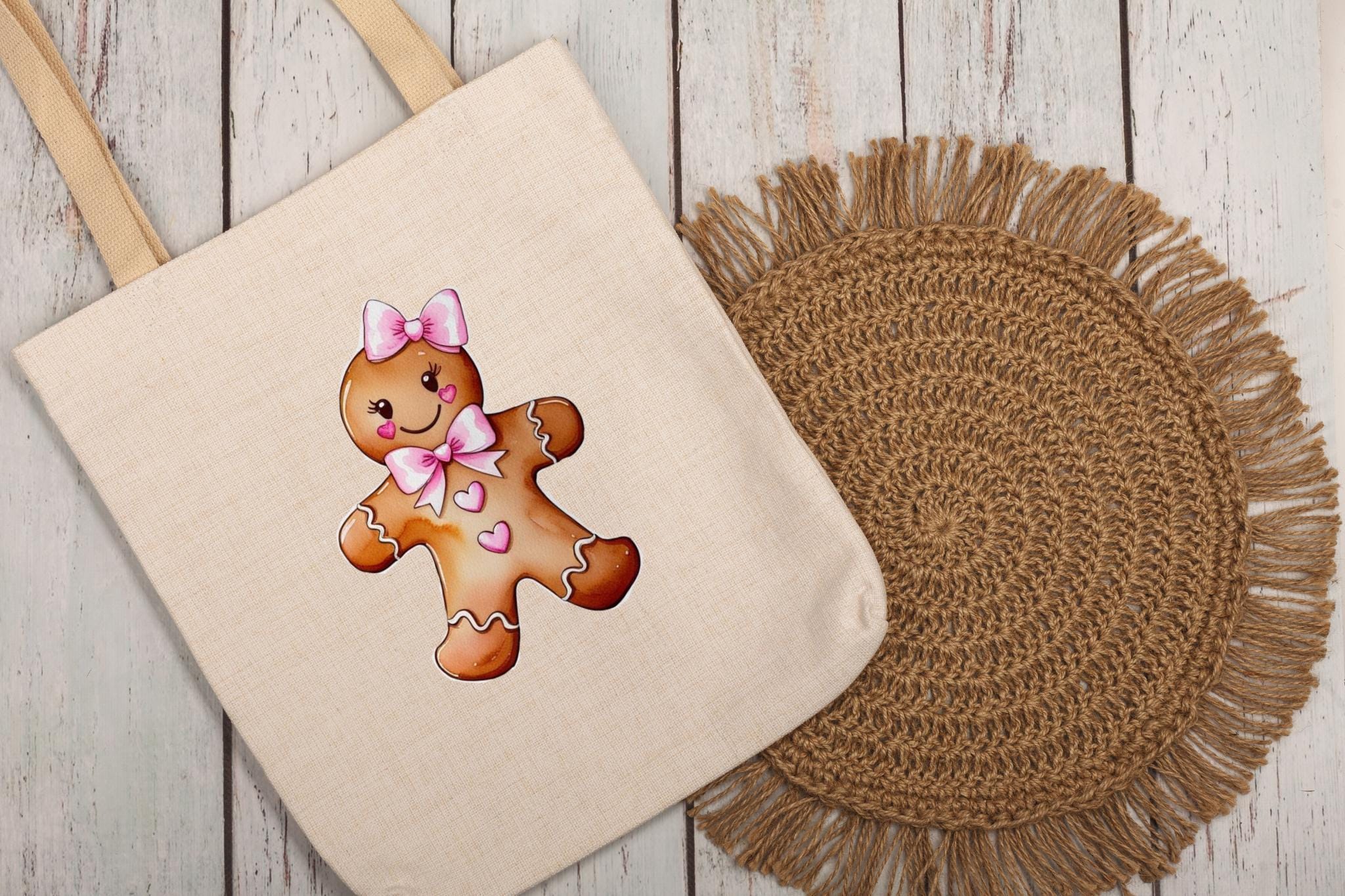 Gingerbread Man SVG Christmas SVG Cute Gingerbread SVG With Pink Bow ...