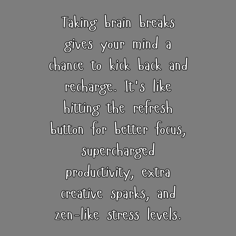 ADHD Brain Break Flashcards Adhd Resources Brain Break Ideas ADHD ...