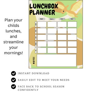 Back to School Editable Printables, Dinosaur Theme, Easy-to-use, Fun ...
