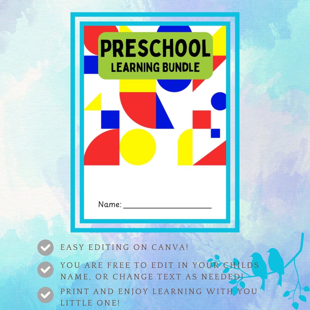 Preschool Learning Bundle Preschool Curriculum, Names, Letters, Numbers ...