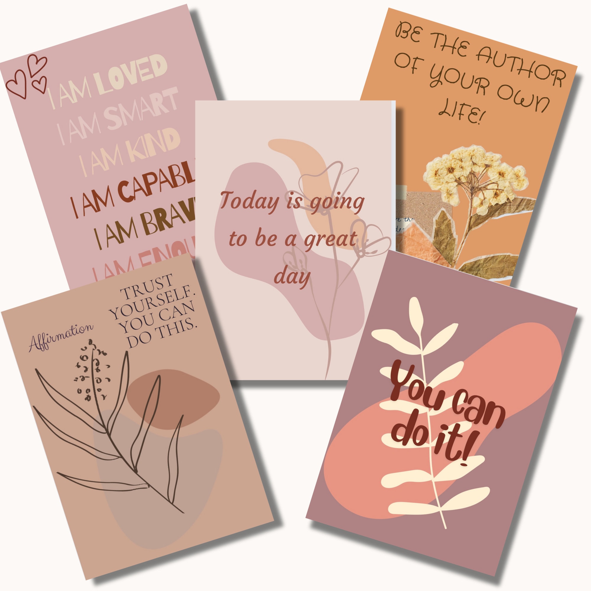 Mental Health Art Printable Gallery Wall Set 40 Prints boho self-love ...