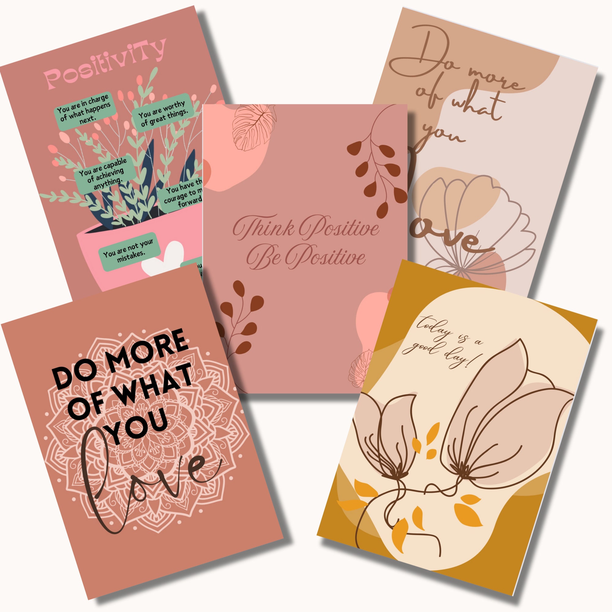 Mental Health Art Printable Gallery Wall Set 40 Prints boho self-love ...