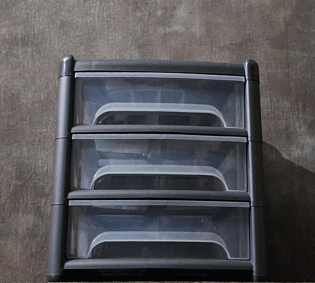 Wham Shallow Plastic 3 Drawer Storage Unit - Etsy